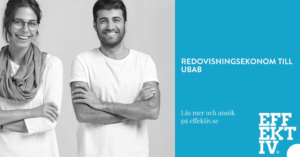 Redovisningsekonom till UBAB | Effektiv - för vinnare i arbetslivet