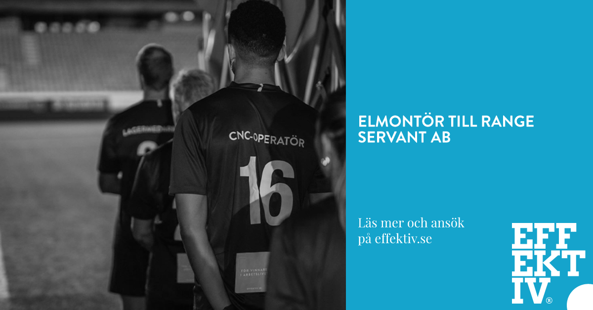 Elmontör till Range Servant AB | Effektiv - för vinnare i arbetslivet
