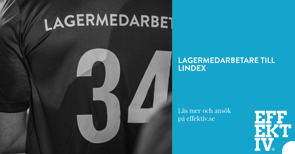 Lagermedarbetare till Lindex | Effektiv - för vinnare i arbetslivet