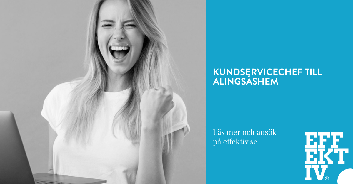 Kundservicechef till Alingsåshem | Effektiv - för vinnare i arbetslivet