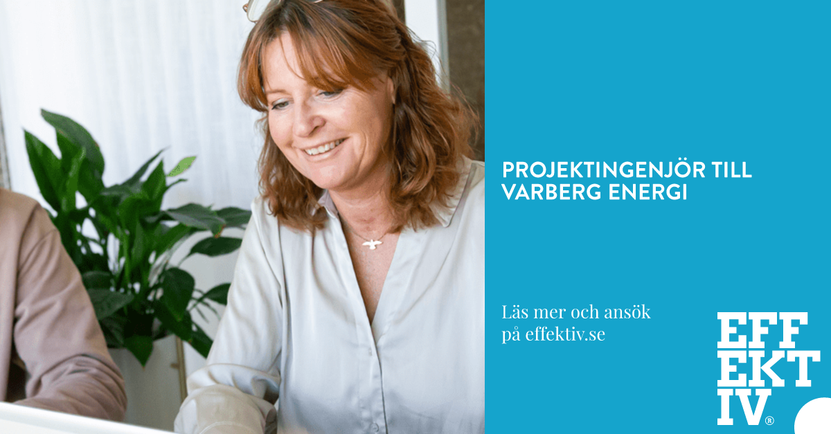 Projektingenjör till Varberg Energi | Effektiv - för vinnare i arbetslivet